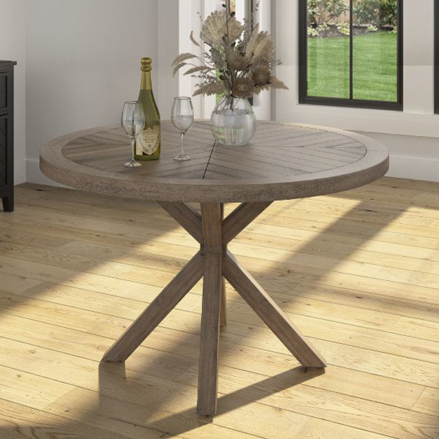 CHEVRON ROUND DINING TABLE | Benfatti's Furniture